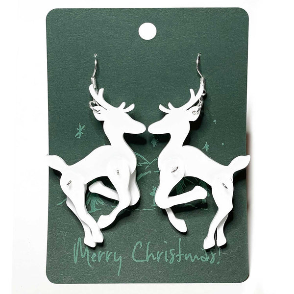 Reindeer Earrings with Dangling Legs – Glowforge Shop
