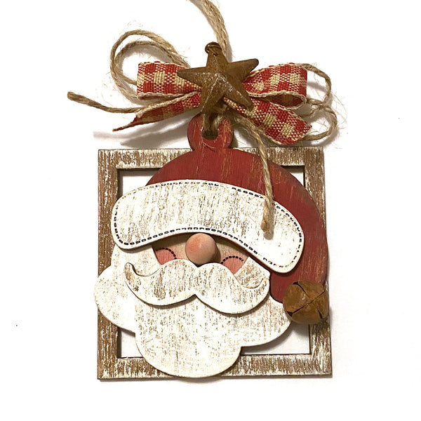 Santa Christmas Ornament – Glowforge Shop