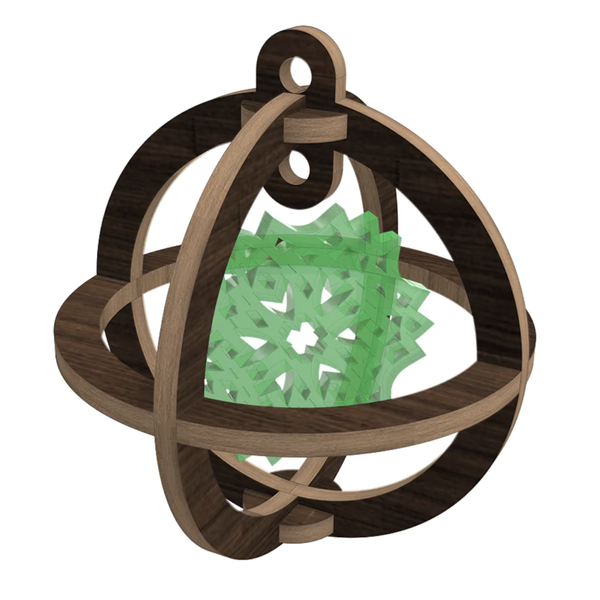 Christmas 3D Ornaments (set of 3) – Glowforge Shop