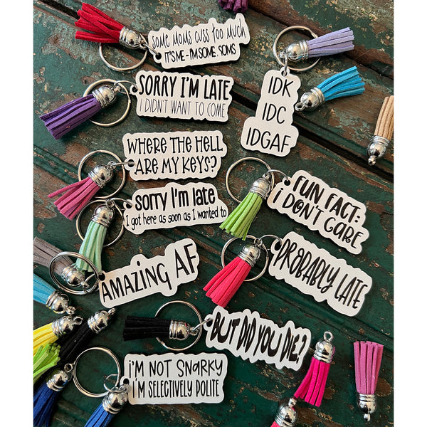Snarky Keychains (Set of 10) – Glowforge Shop