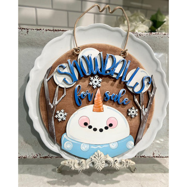 Snowballs for Sale Snowman Sign – Glowforge Shop