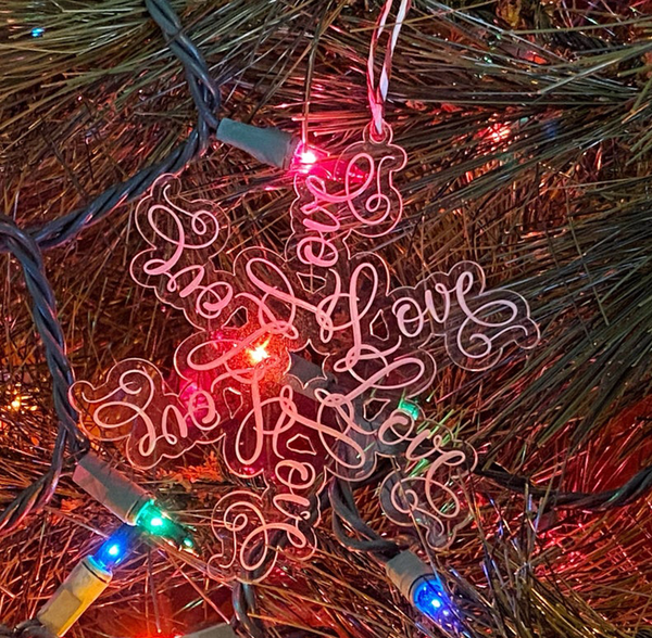 Snowflake - Love Ornament – Glowforge Shop