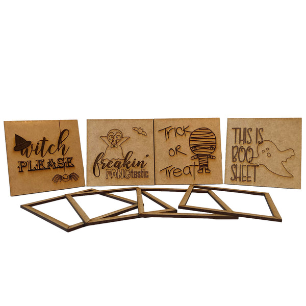 Spooky Cute Halloween Tier Tray Pictures (Set of 4) – Glowforge Shop
