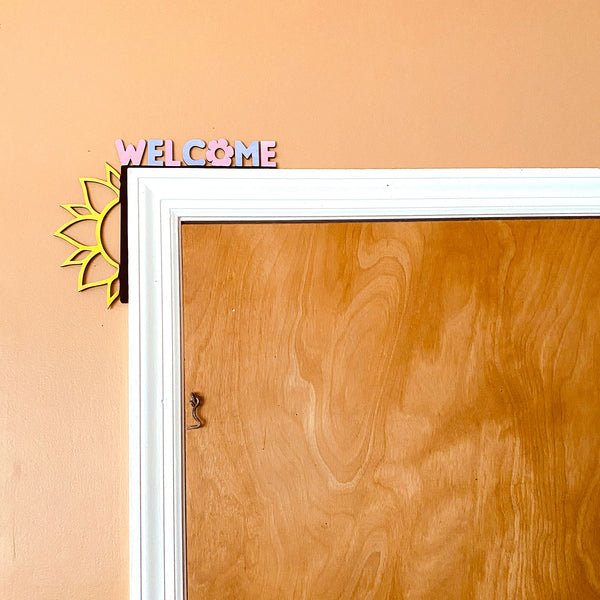 Sunflower Welcome Spring Summer Door Edge Trim Decor Sign – Glowforge Shop