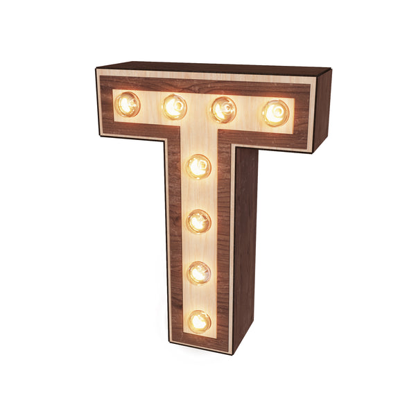 Light-up Marquee Letter Display "T" – Glowforge Shop