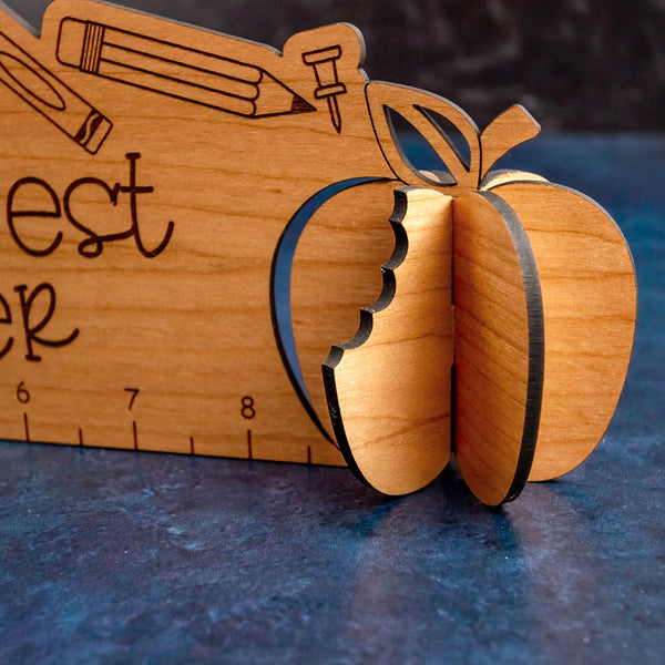 Teacher Themed Freestanding Decorative Sign Version 1 – Glowforge Shop