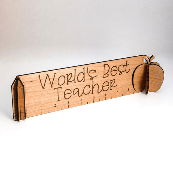 Teacher Themed Freestanding Decorative Sign Version 2 – Glowforge Shop