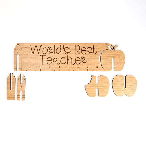Teacher Themed Freestanding Decorative Sign Version 2 – Glowforge Shop