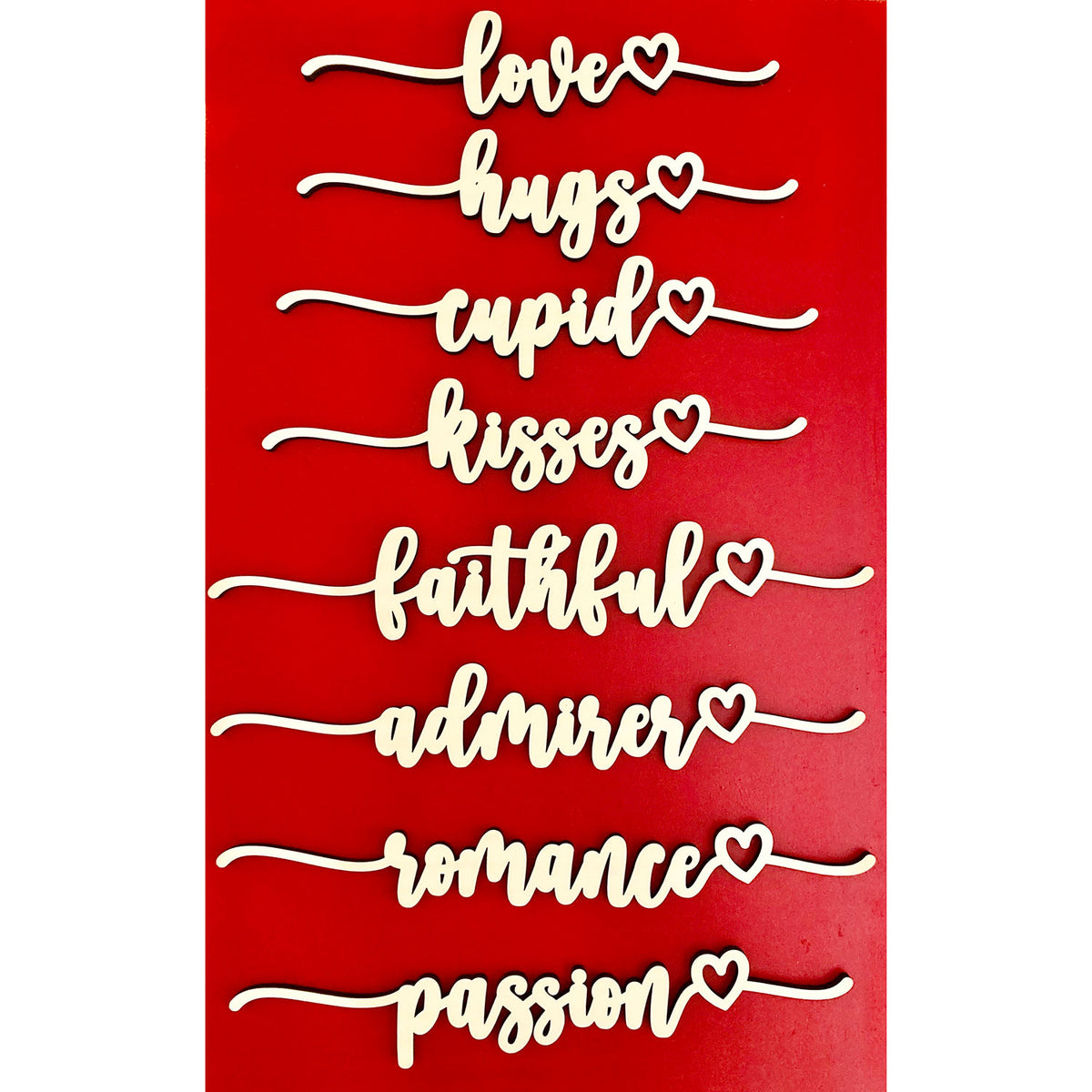 Valentine Plate Words With Hearts Set Of 8 Glowforge Shop valentine-plate-words-with-hearts-set-of-8-glowforge-shop