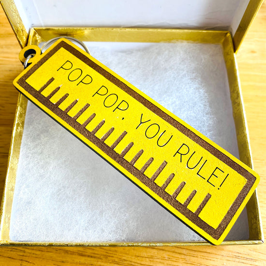 You Rule! - Ruler Keychain Ornament – Glowforge Shop