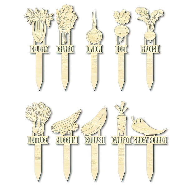Jumbo Illustrative Garden Stakes Set – Glowforge Shop
