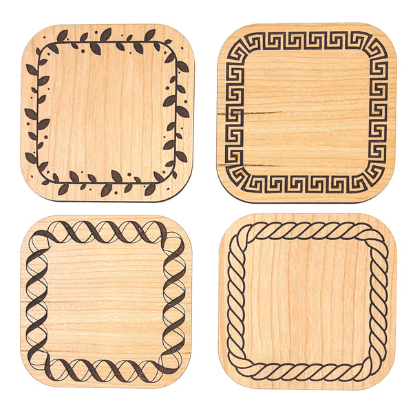 Easy Fancy Coasters – Glowforge Shop