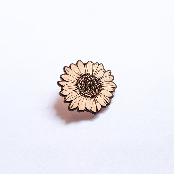 Sunflower Accessory Pin – Glowforge Shop