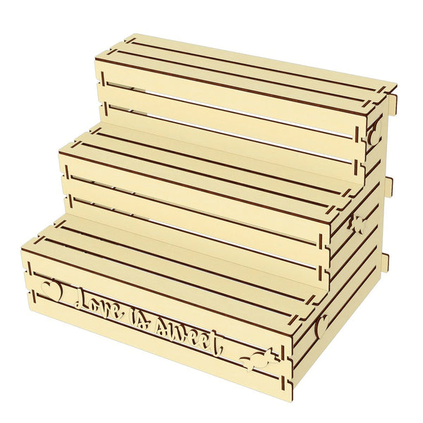Wooden Crate Tiered Display Sweet Stand – Glowforge Shop
