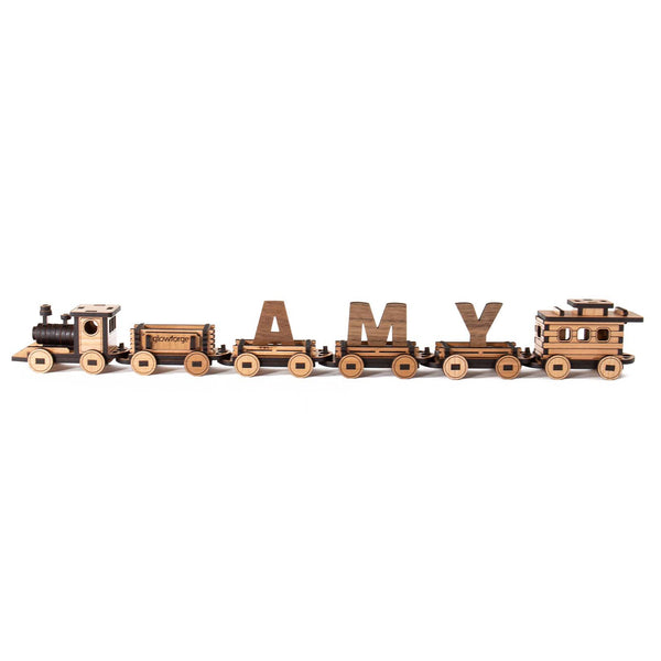 "Build Your Name" Decorative Model Train – Glowforge Shop